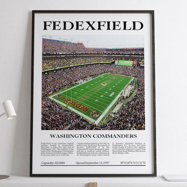 Washington Commanders Wall Art - Etsy