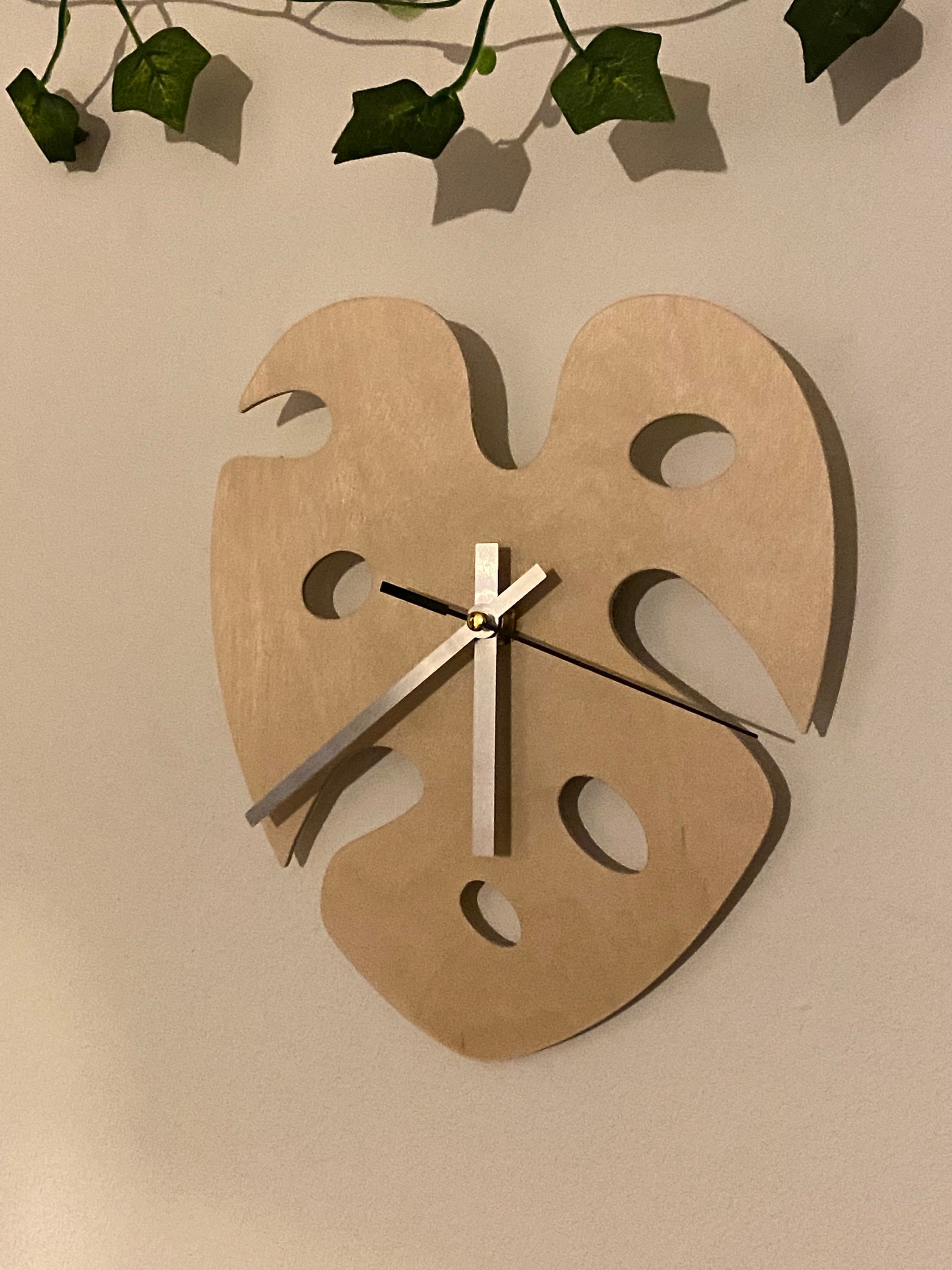 Funky Wall Clock. Leaf Inspired Clock. Tropical Leaf Clock. | Etsy UK