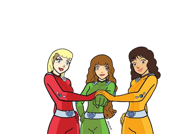 Digital Caricature Totally Spies 3 People - Etsy