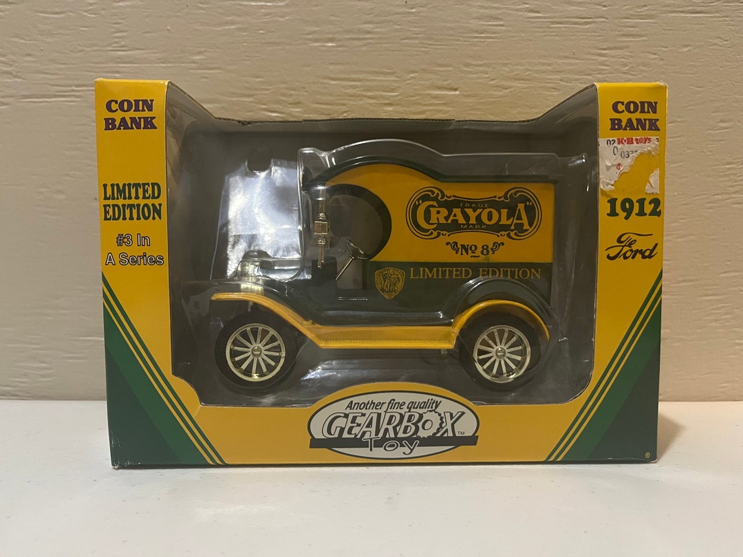 1998 Limited Edition Crayola 1912 Ford Delivery Car Coin Bank New in ...