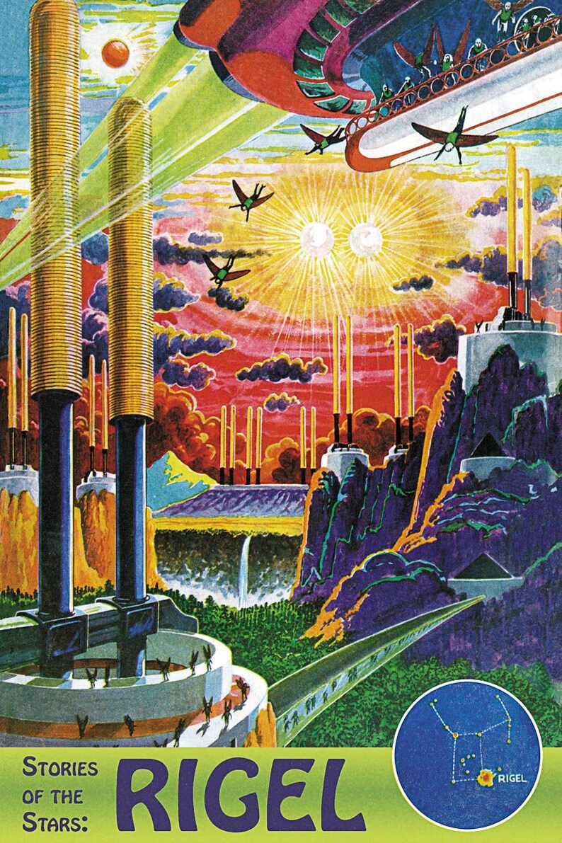 Vintage Sci-fi Posters Retrosci-fi: Stories of the Stars... - Etsy