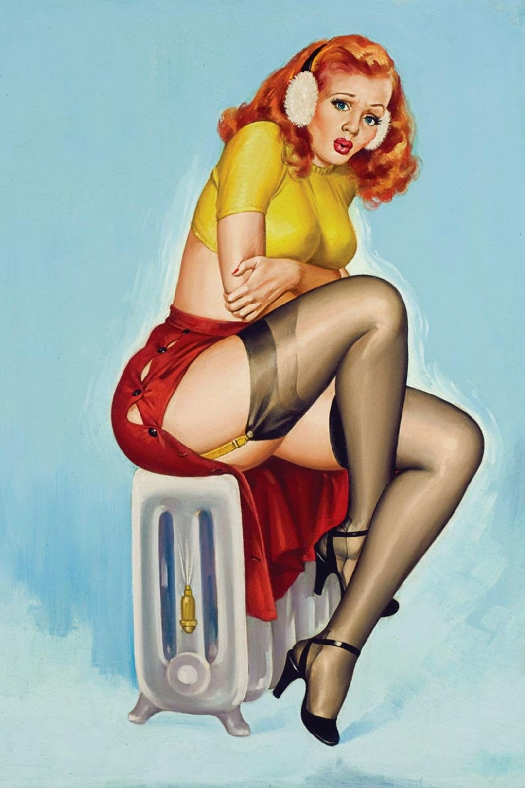 Peter Driben Flirt Magazine Chilly Stretched, Rolled or Framed Canvas, Framed or Unframed Giclee ...