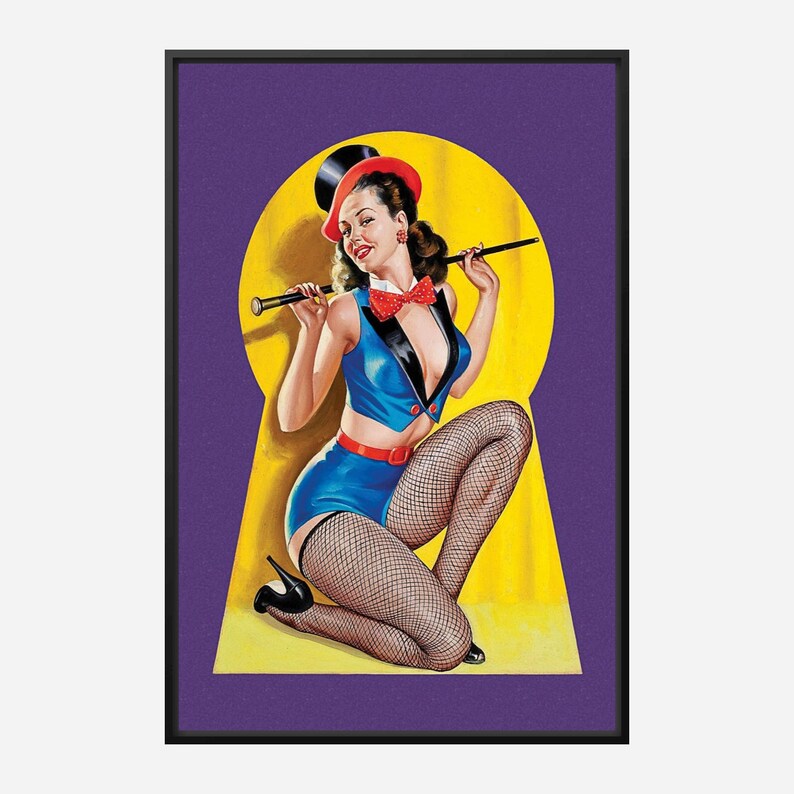 Peter Driben Whisper Magazine Keyhole Dancer Stretched, Rolled or Framed Canvas, Framed or ...