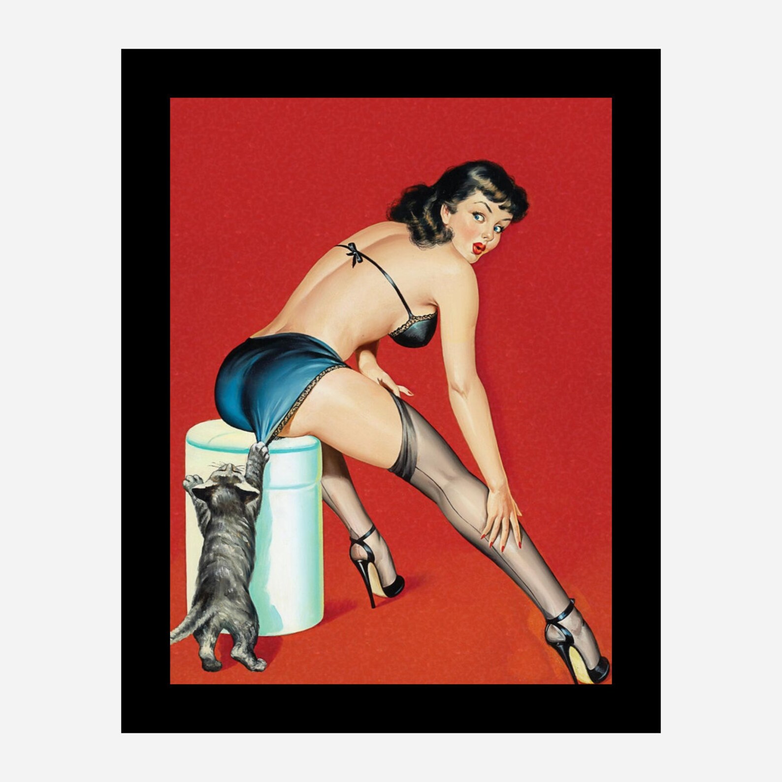 Peter Driben Flirt Magazine Playful Pussy Stretched Rolled | Etsy