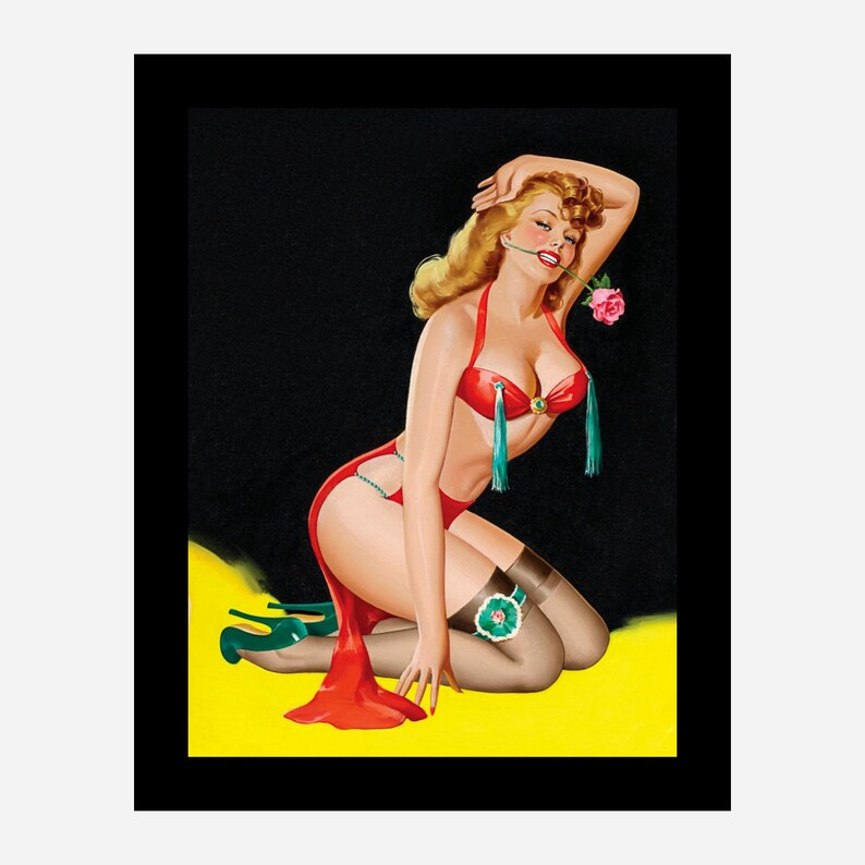 Peter Driben Beauty Parade Magazine Rose Stretched Rolled - Etsy