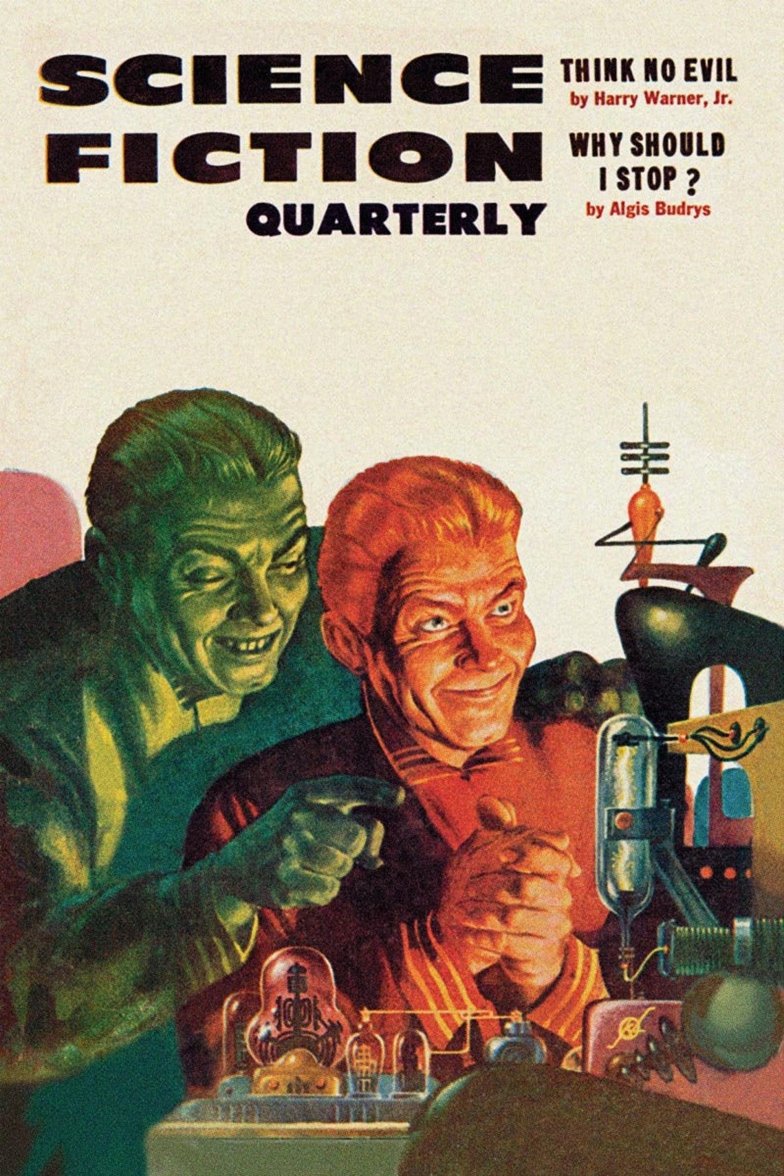 Vintage Sci-fi Posters Science Fiction Quarterly: Diabolical - Etsy