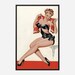 Peter Driben Wink Magazine Silk Stockings & High Heels Stretched, Rolled or Framed Canvas ...