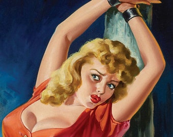 Peter Driben Flirt Magazine Chilly Stretched, Rolled or Framed Canvas, Framed or Unframed Giclee ...