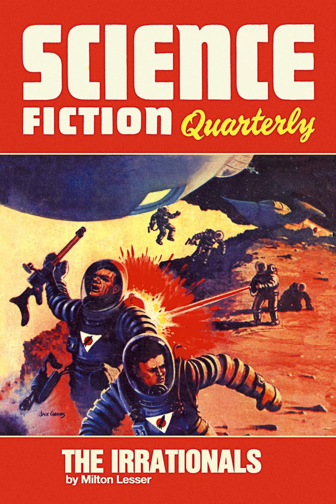 Vintage Sci-Fi Posters Science Fiction Quarterly: Astronaut | Etsy