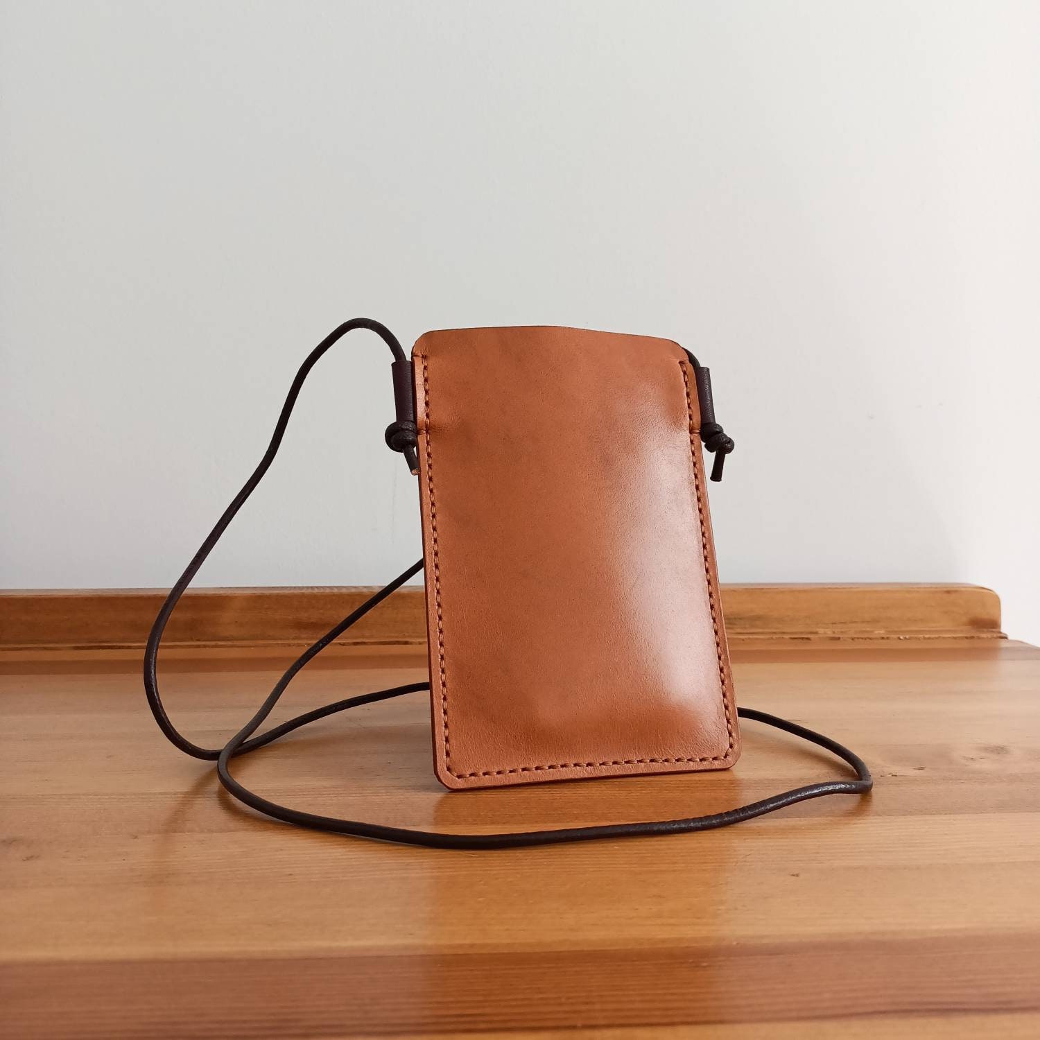 Crossbody Phone Bag Leather Phone Sling Phone Pouch W Strap - Etsy