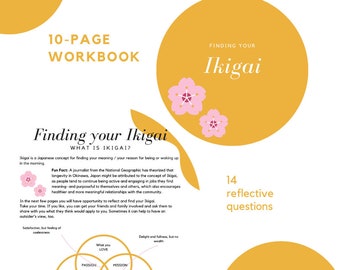 Printable Ikigai Workbook - Find Your Purpose - Lead a Meaningful Life ...
