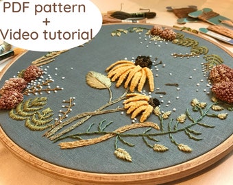 Stumpwork Embroidery Pattern lemon Tree PDF Download Video Tutorial ...