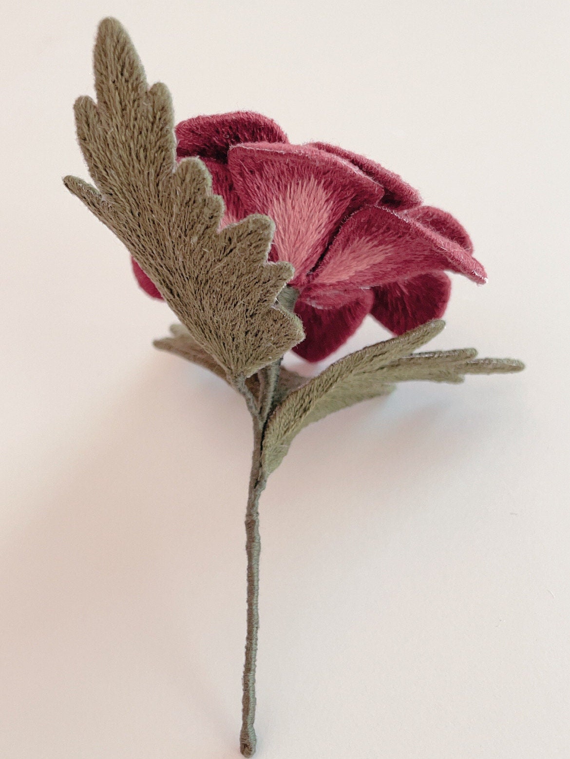 Stumpwork Embroidery Pattern anemone Flowers PDF - Etsy