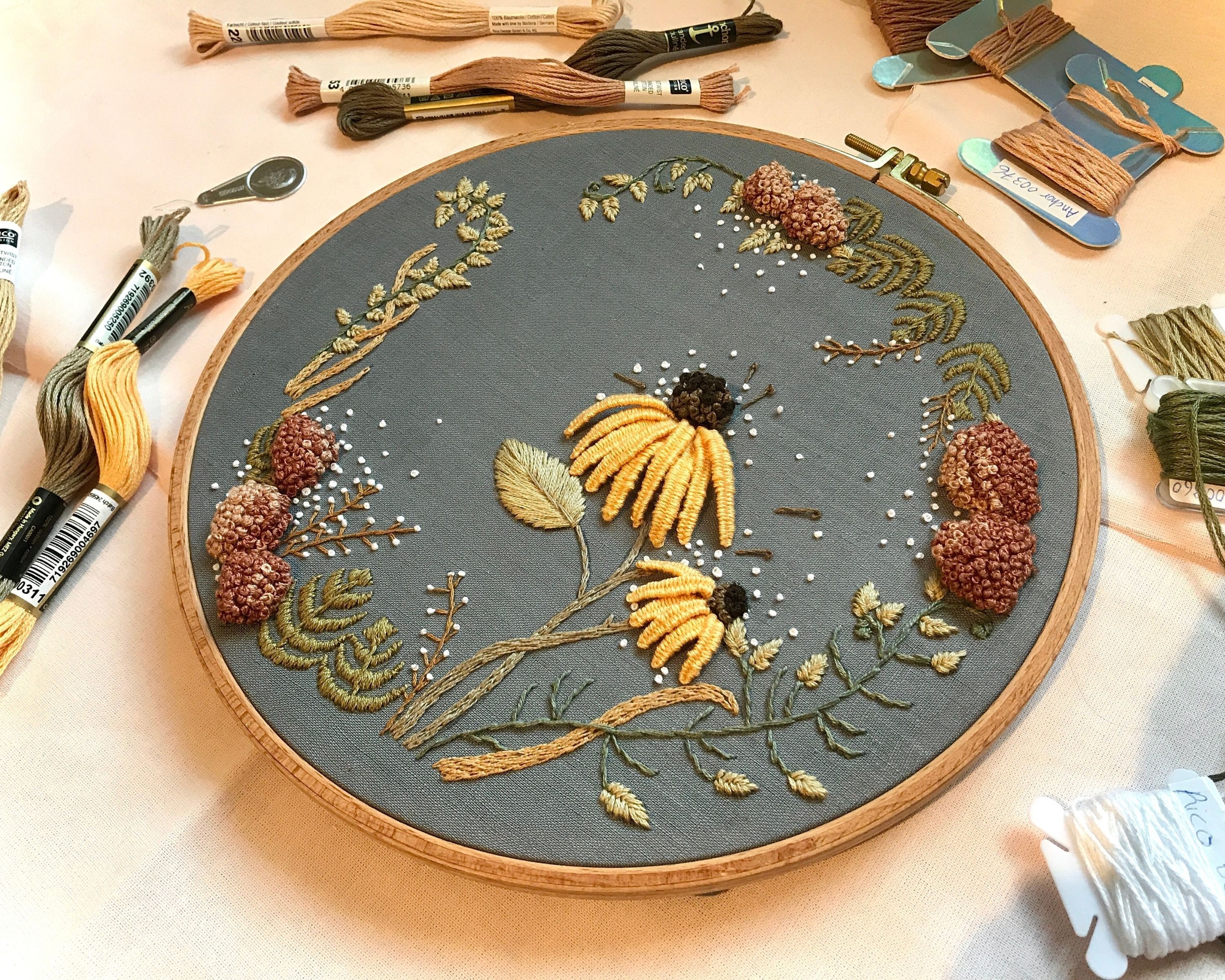 Stumpwork Embroidery Pattern stumped Susan PDF Download Video Tutorial ...