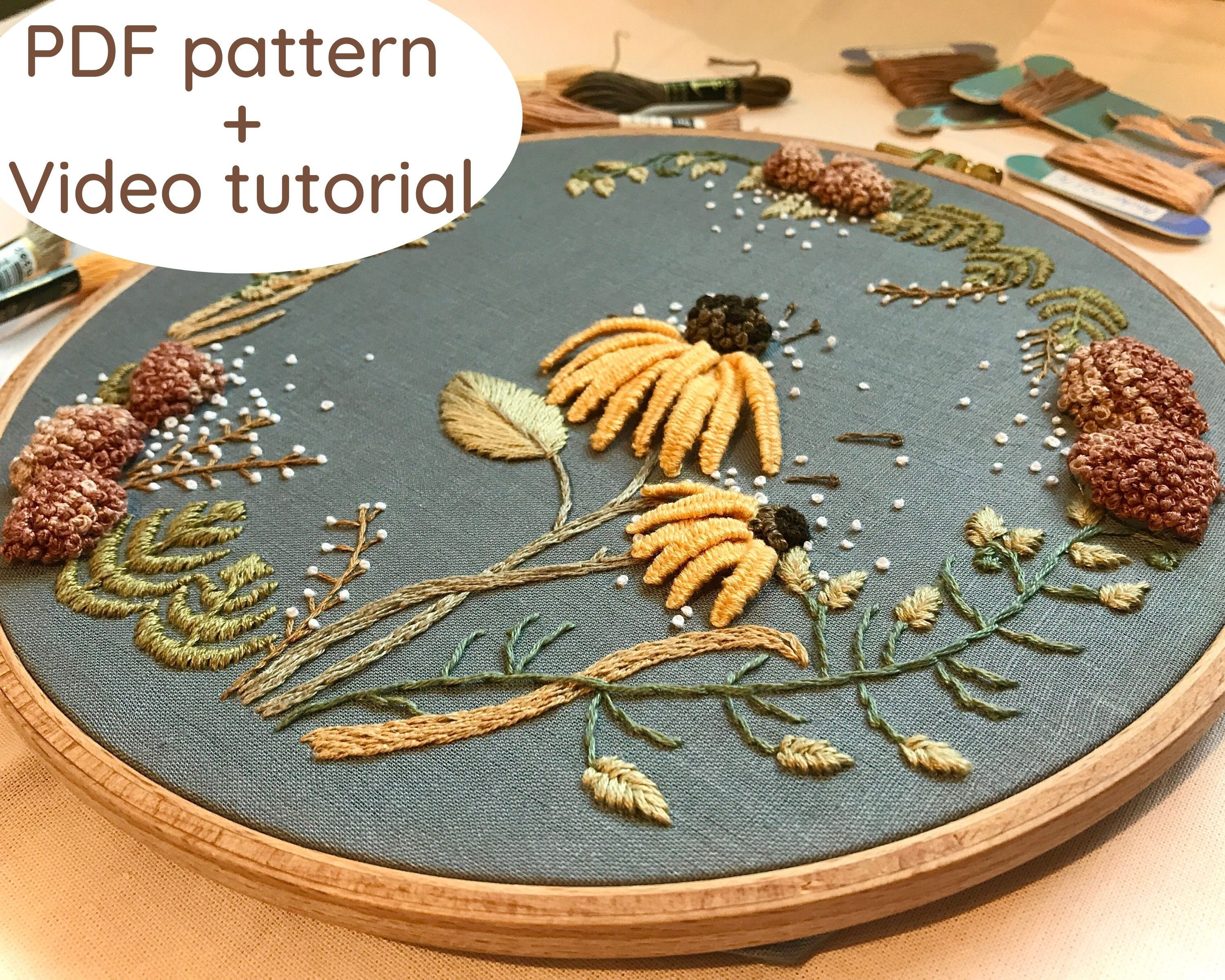 Stumpwork Embroidery Pattern stumped Susan PDF Download Video Tutorial ...