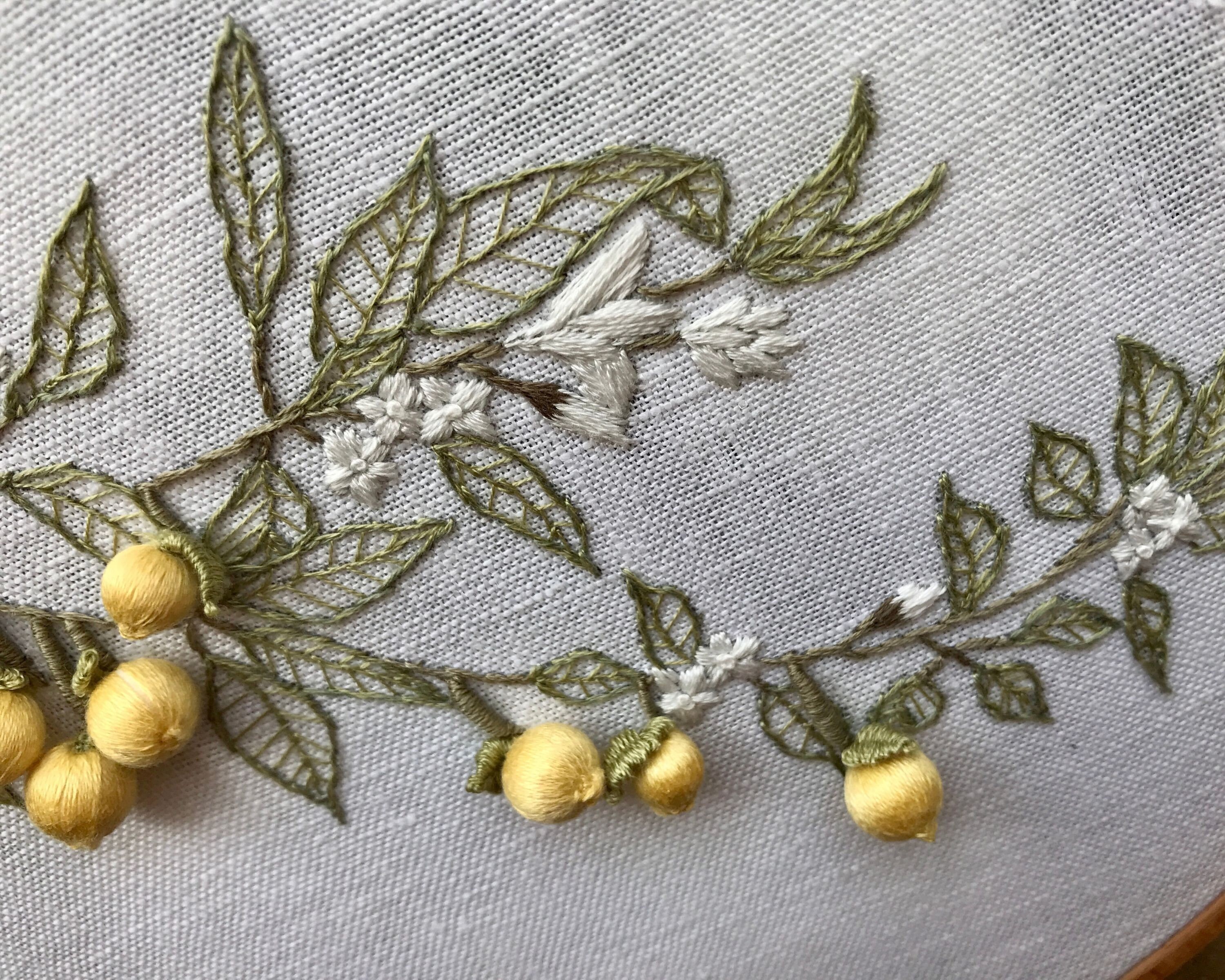 Stumpwork Embroidery Pattern lemon Tree PDF Download Video Tutorial ...