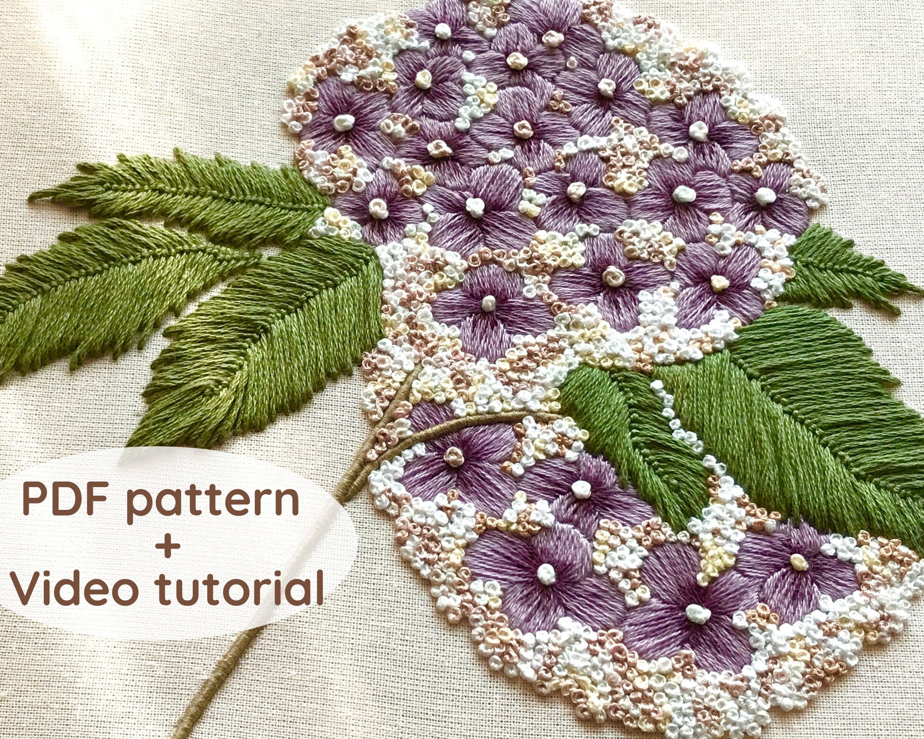 Hand Embroidery Pattern hydra Plum PDF - Etsy