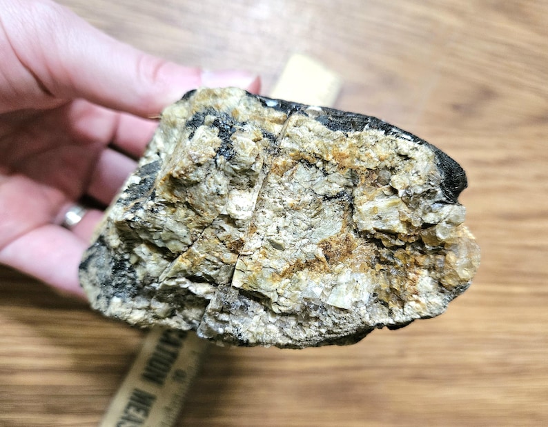 Raw Pegmatite Mineral Specimen: Biotite Mica & Garnet Sparkles - Etsy