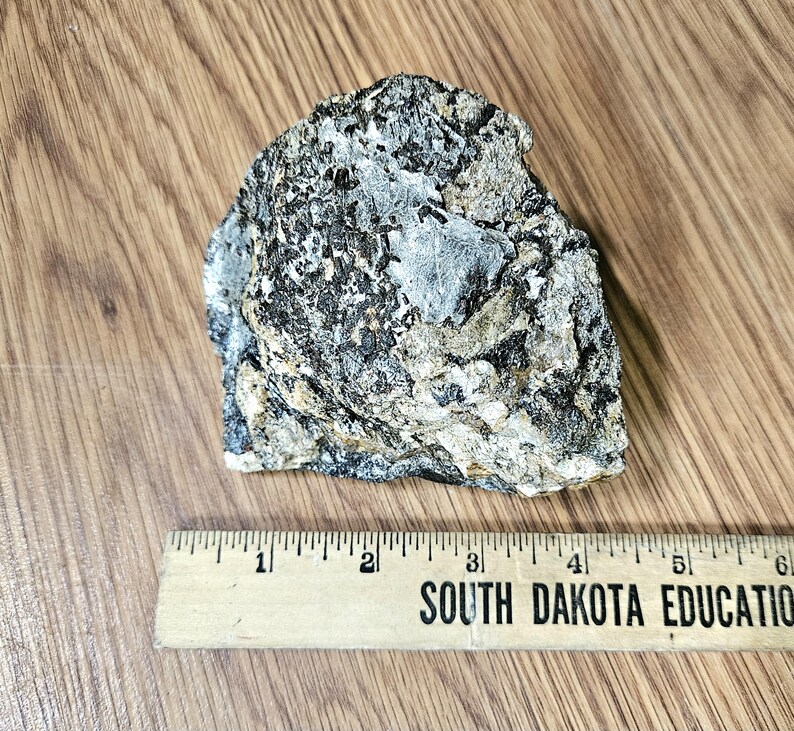 Raw Pegmatite Mineral Specimen: Biotite Mica & Garnet Sparkles - Etsy