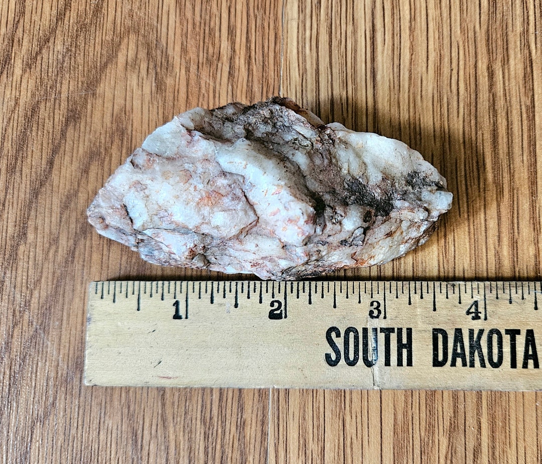 Iron-laced Raw Quartz Chunk, Natural Mineral Specimen - Etsy