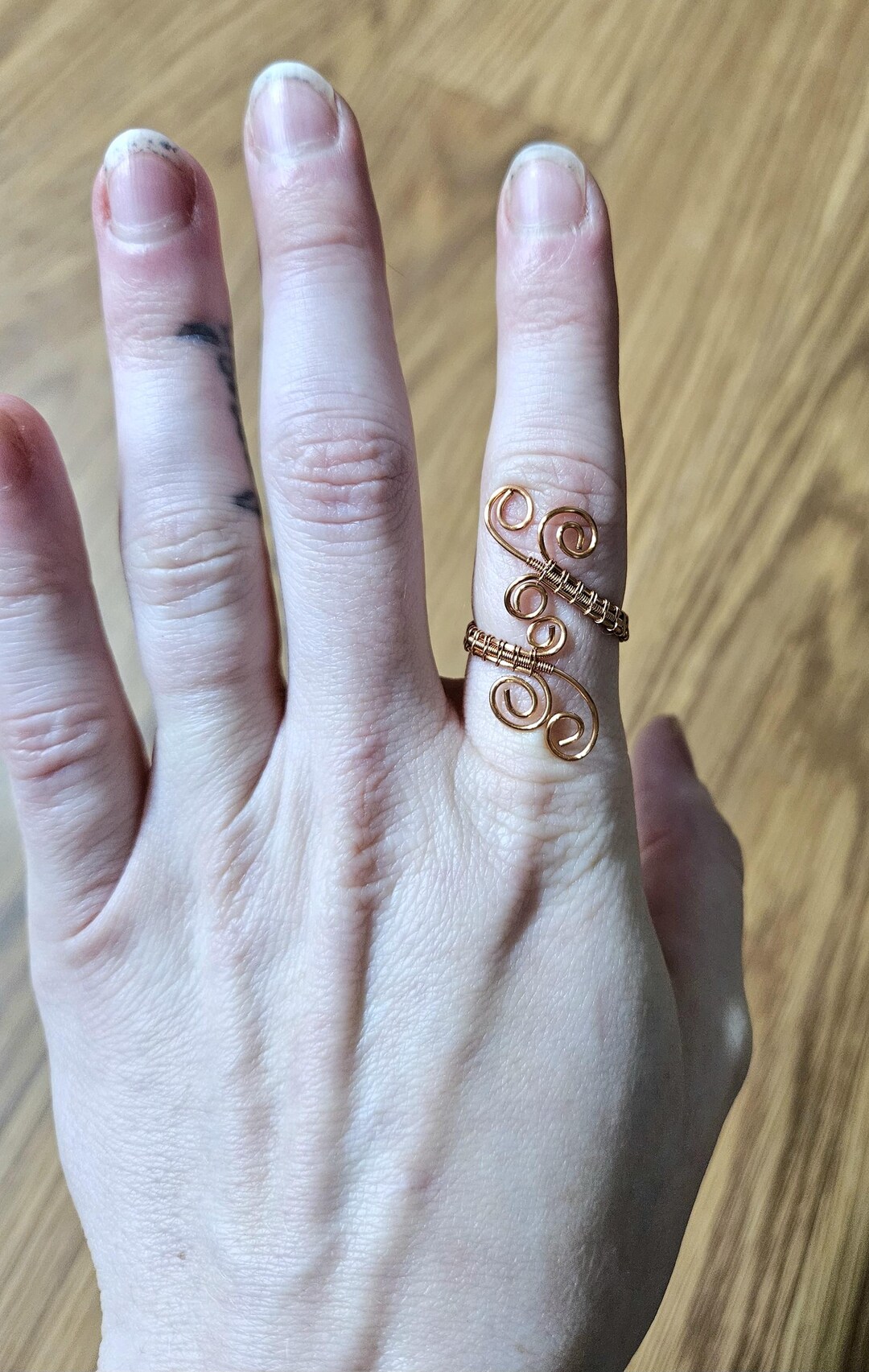 Copper Wire Wrapped Ring // Minimalist Ring // Handmade Ring // Copper ...