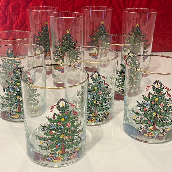Christmas Glassware - Etsy