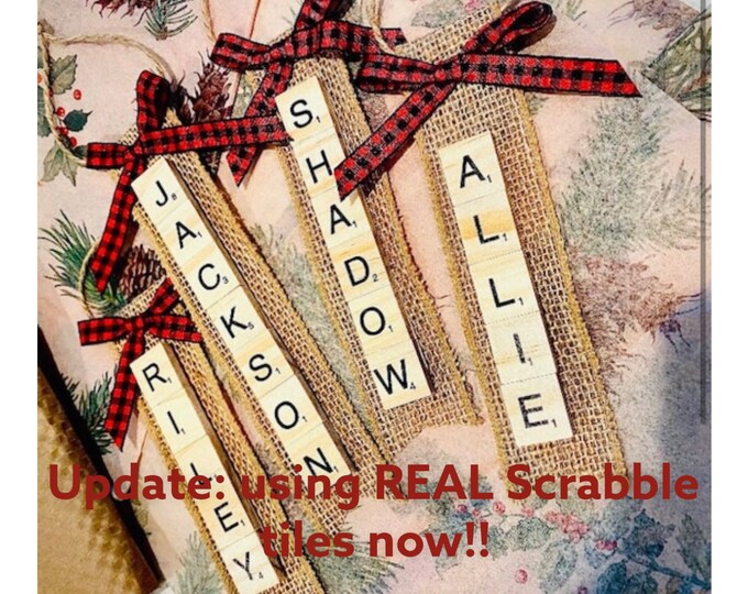 Custom Scrabble Letter Name Ornaments Christmas Ornament Timeless Gift ...