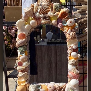 Arched Sea Shell Mirror, Mirror, Wall Mirror, Arched, Sea Shells ...