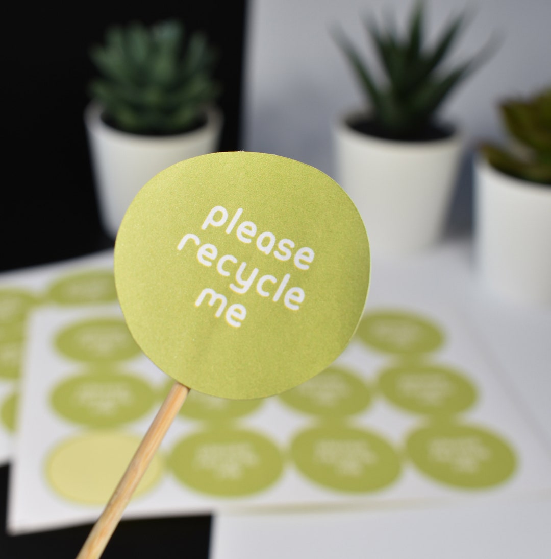 Recycle Me Box Stickers Autocollants de colis de recyclage Autocollants ...