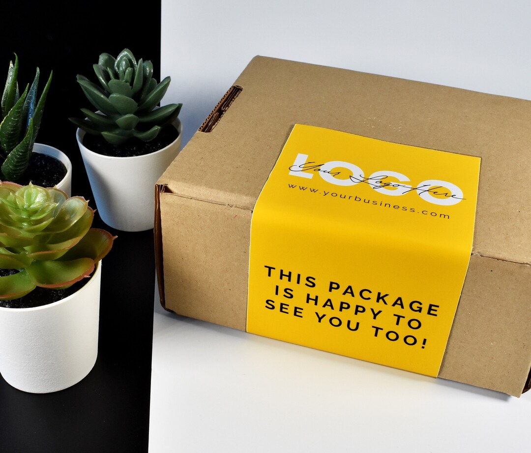 Box Seal Stickers, Handmade With Love, Packaging Labels, Adhesive ...