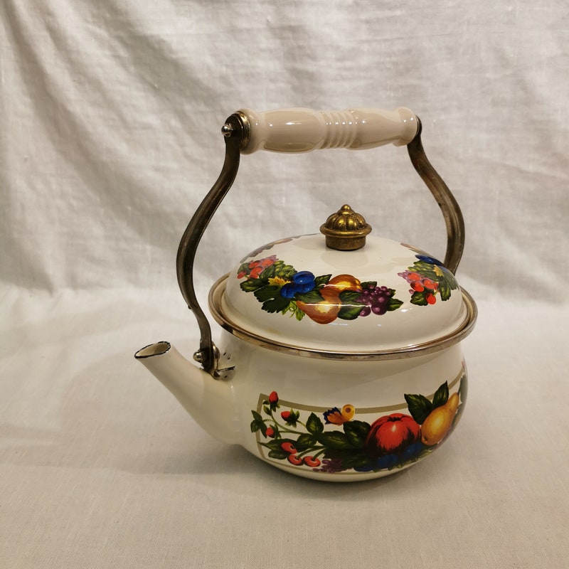 Enamel Tea Pot - Etsy