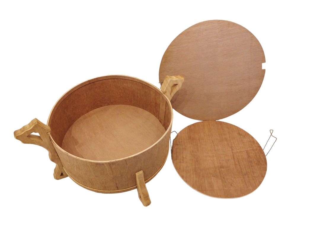 Vintage Norwegian Bentwood Cake Box in Wood - Traditional Cake Box With ...