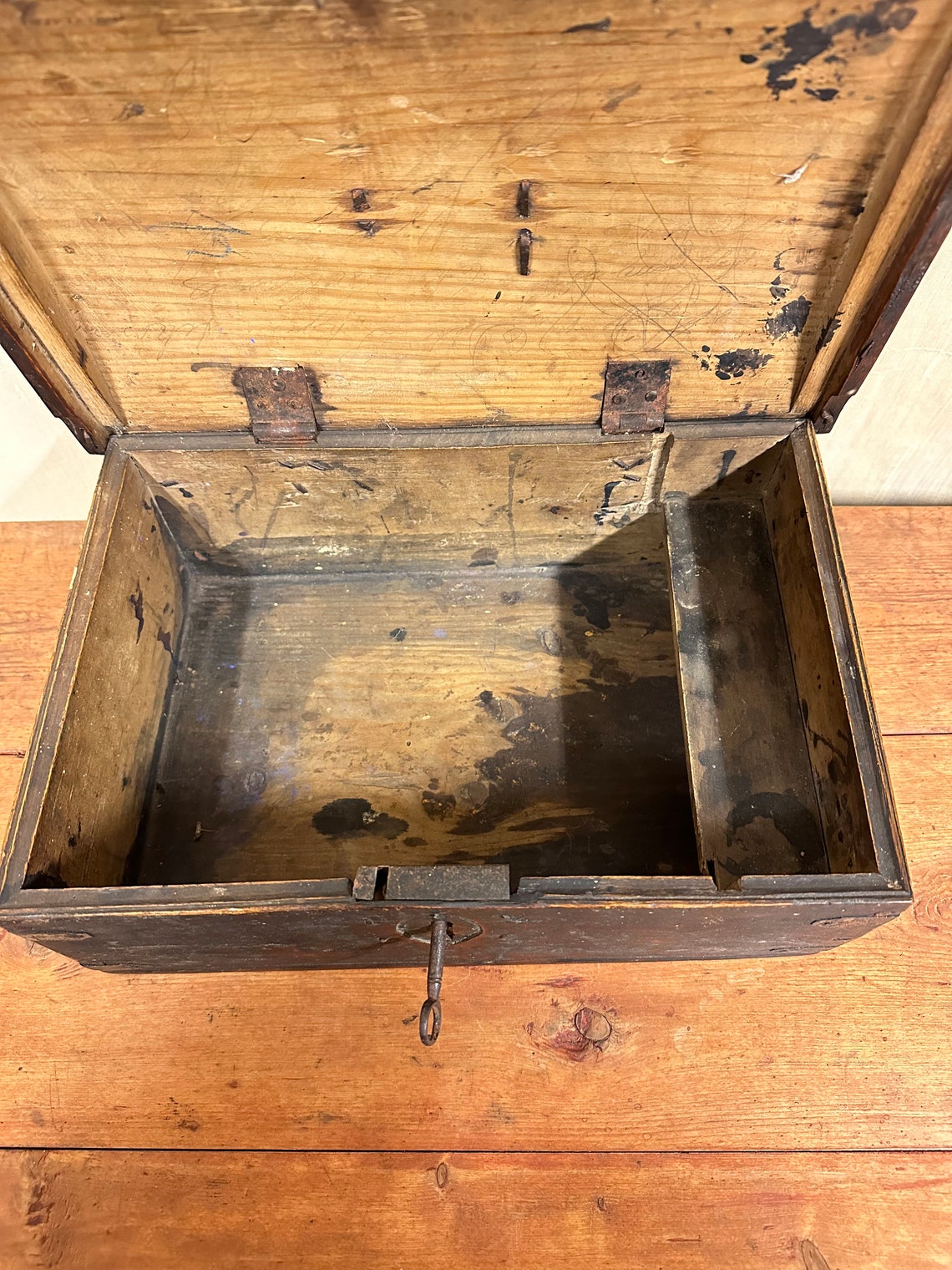 Rare Norwegian Trinket Box 1700s | Antique Nordic Pattern Chest | 18th ...