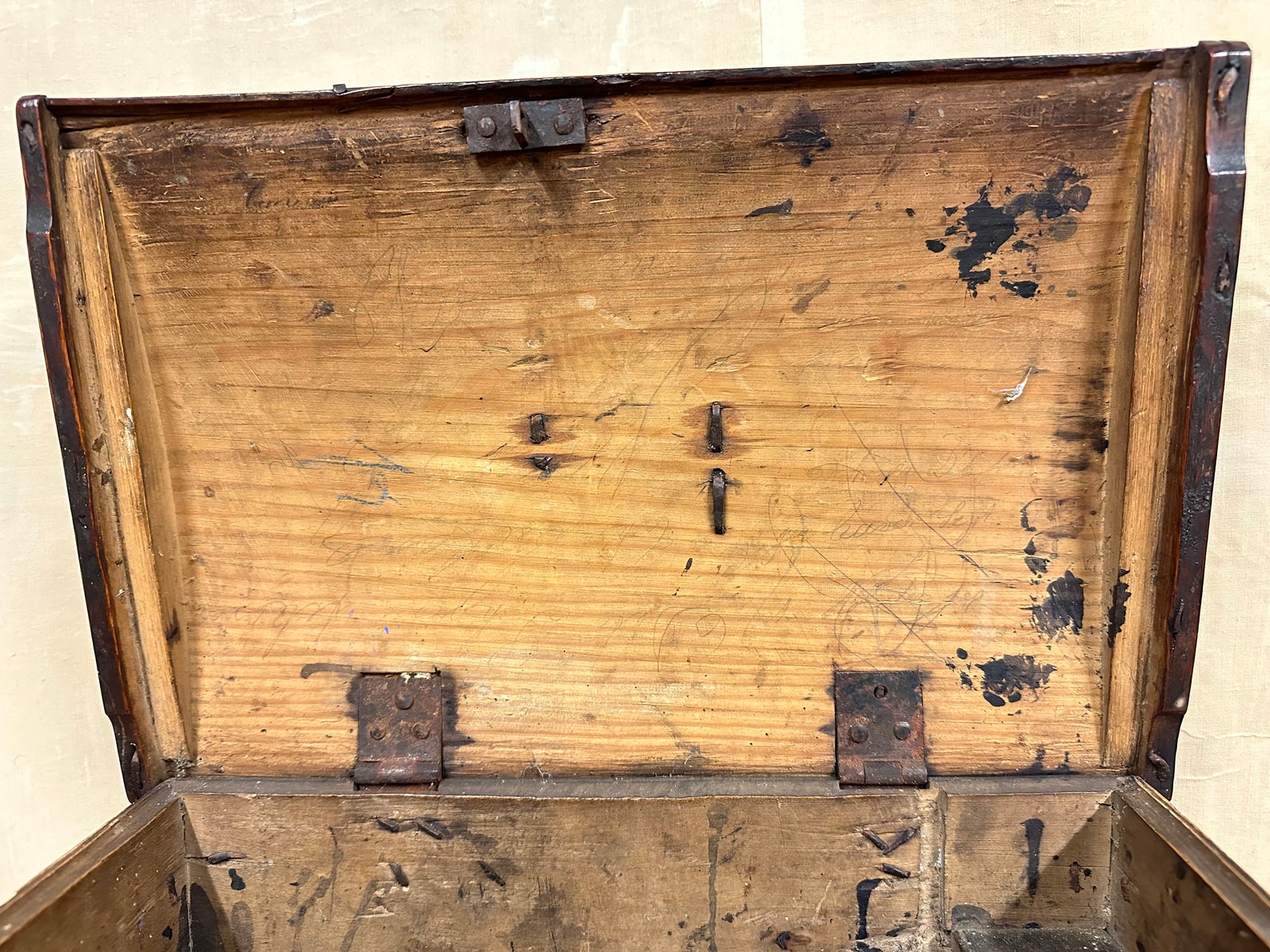 Rare Norwegian Trinket Box 1700s | Antique Nordic Pattern Chest | 18th ...