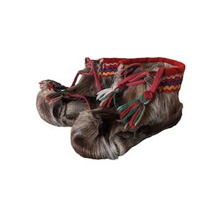 Vintage Handmade Sami Slippers/shoes samiske - Etsy