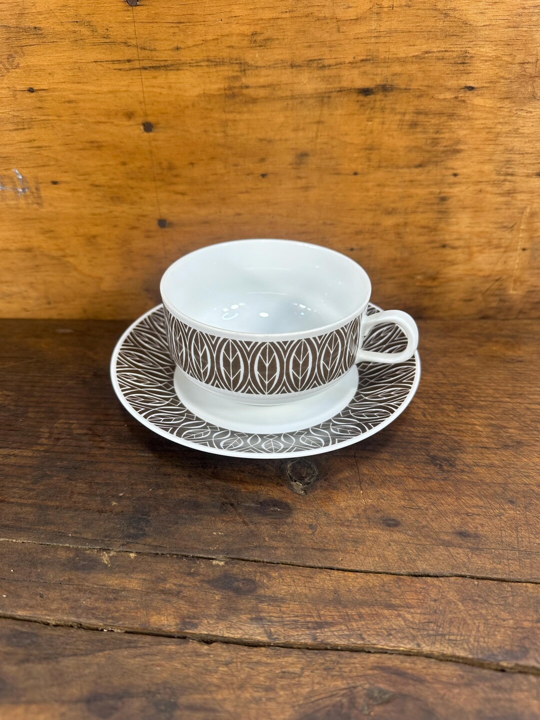 Vintage 1970s Rörstrand Ceylon Tea/cocoa Cup & Saucer Set - Swedish Porcelain Beauty - Etsy