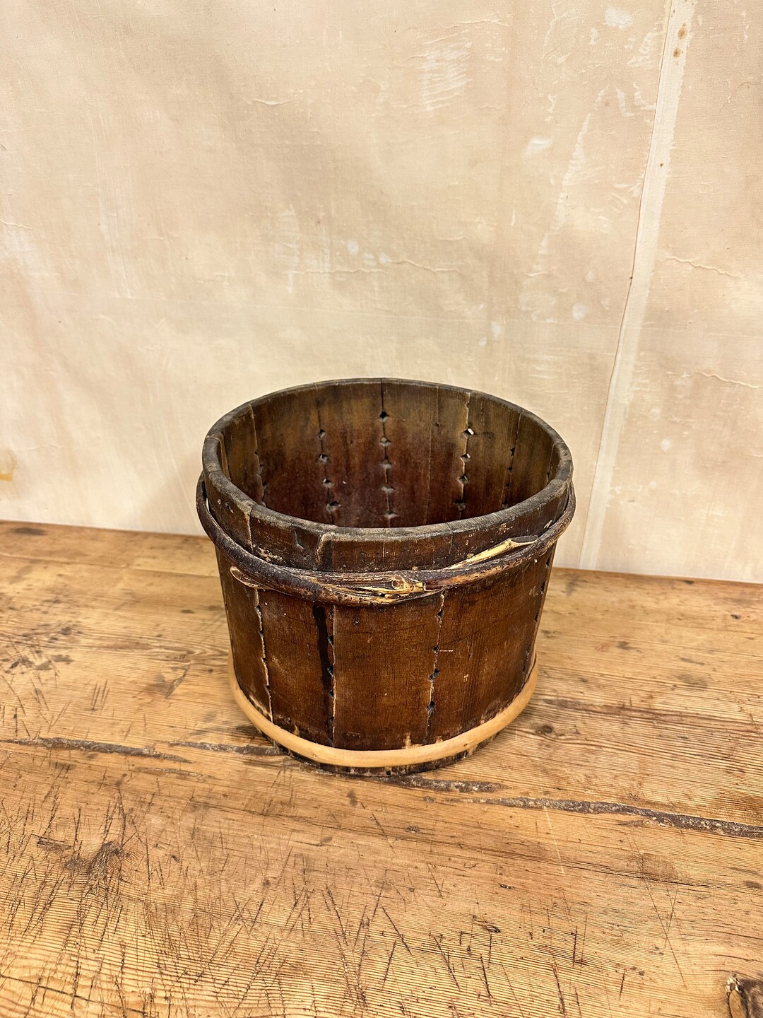 Antique Norwegian Peasant Butter Bucket - 1800s Vintage With Stunning ...