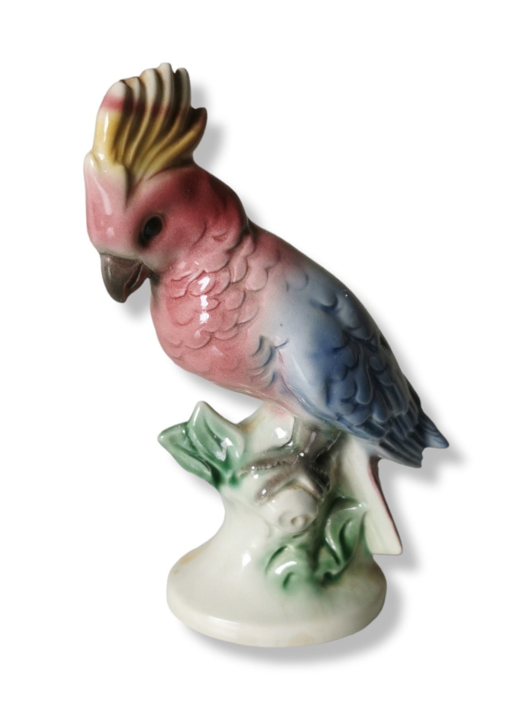 Parrot Figurin, Porcelain Figurine, Ceramic Figurine, Birthday Gift ...