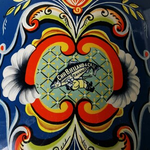 Vintage Norwegian Handmade Rosemalt Food Container - Traditional ...