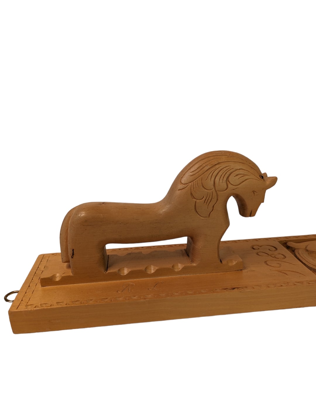 Handcarved Norwegian Mangle Board 1983|traditional Ironing Tool ...