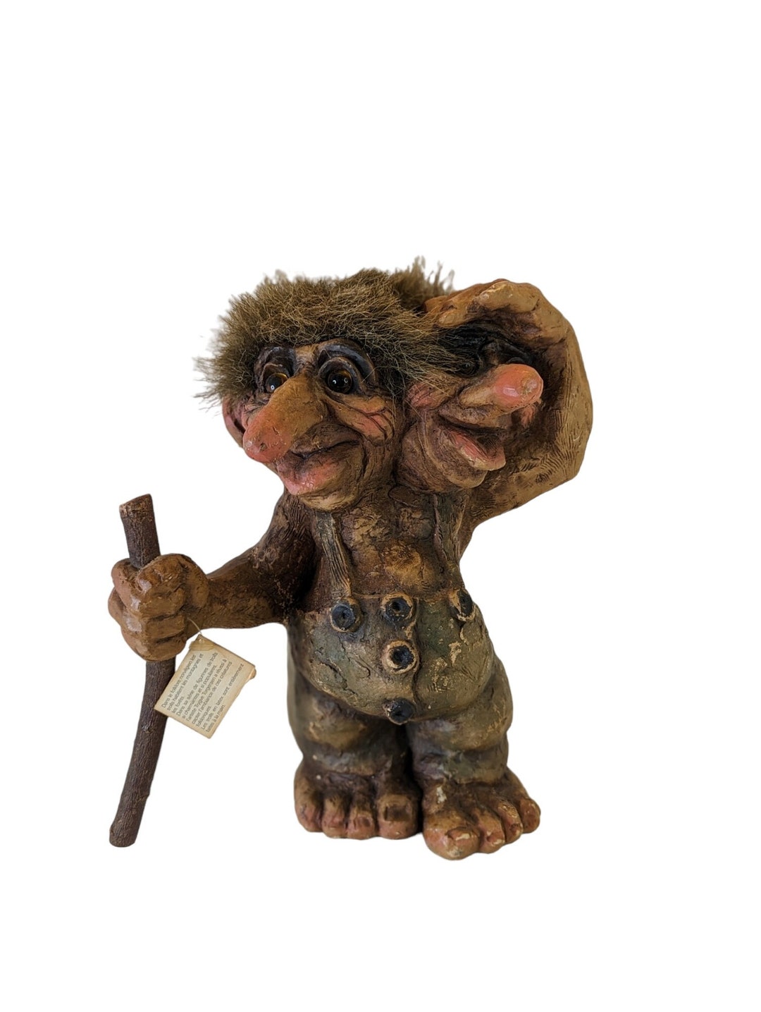 Troll Figurin Vintage Norwegian Handmade Big Trolls Nyform - Etsy