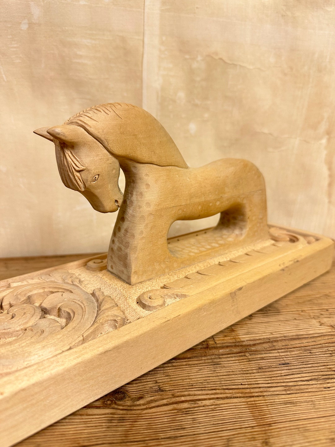 Primitive Handmade Norwegian Mangle Board - Unique Wedding Engagement ...