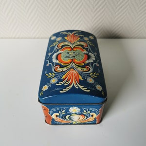 Vintage Norwegian Handmade Rosemalt Food Container - Traditional ...