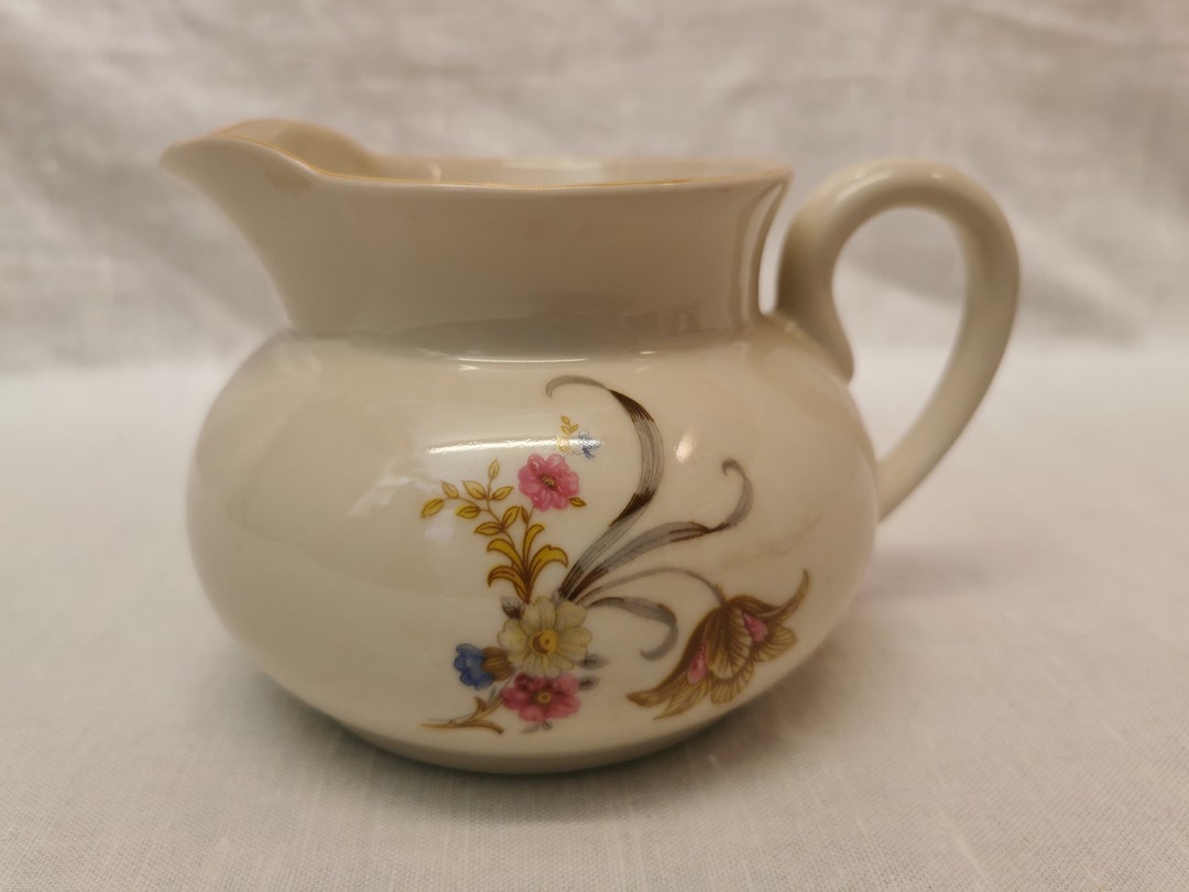 Elegant Vintage Norwegian Porsgrund Porcelain Milk Jug - 1950s Floral ...