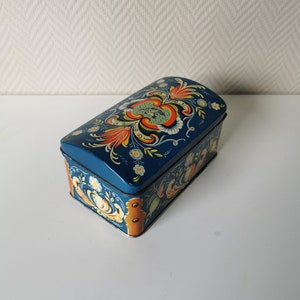 Vintage Norwegian Handmade Rosemalt Food Container - Traditional ...