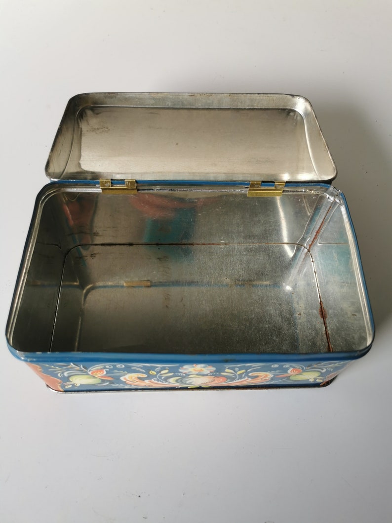 Vintage Norwegian Handmade Rosemalt Food Container - Traditional ...