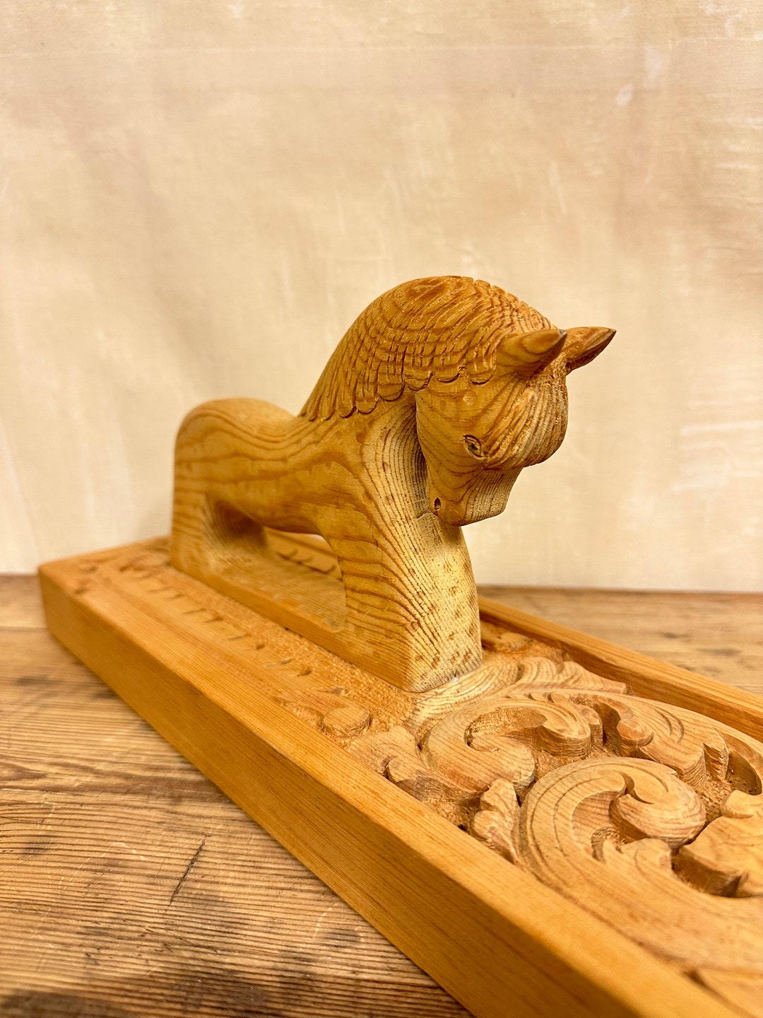 Primitive Handmade Norwegian Mangle Board - Unique Wedding Engagement ...