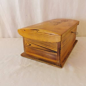 Vintage Norwegian, Traditional Scandinavian Wooden Jewelry Box ...