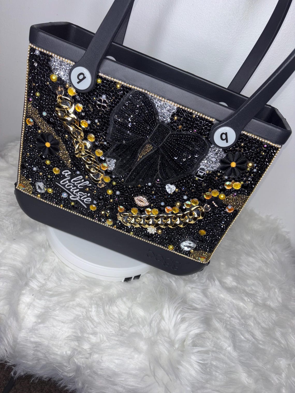 Bling BOGG BAG Medium Size, Custom Design, Rhinestones - Etsy