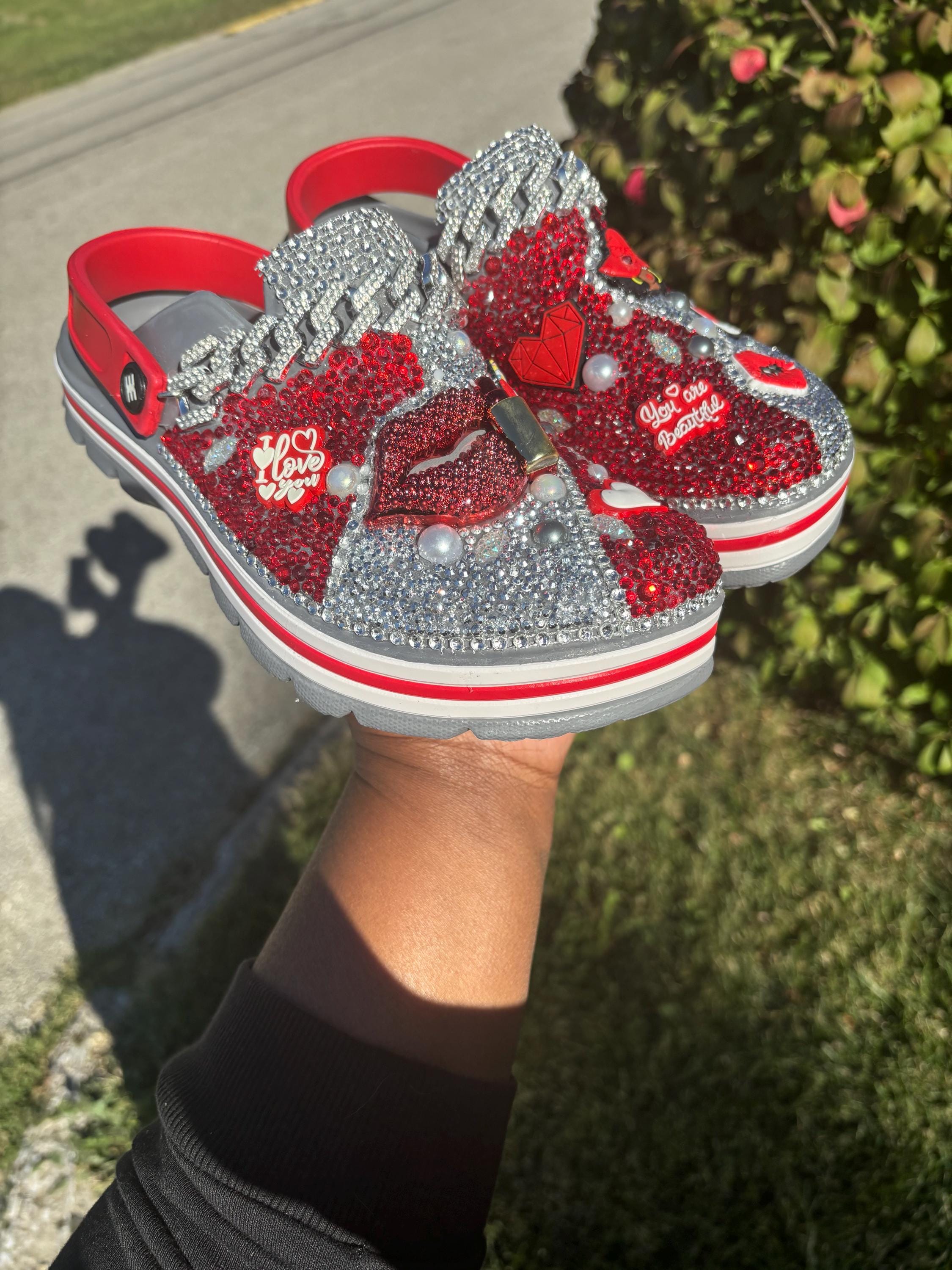 Bling Crocs (customized), Shoes, Slippers - Etsy